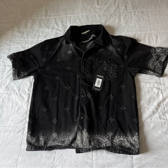 Criminal Damage | Shirts | Criminal Damage Black Denim Shirt | Poshmark